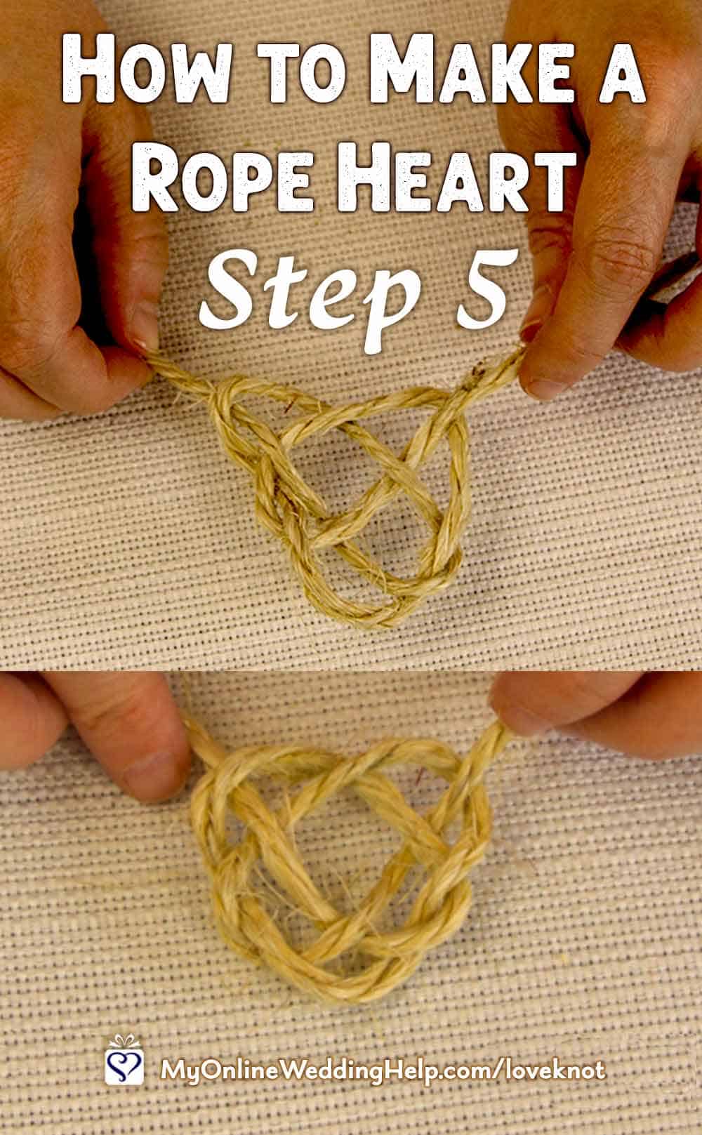 How to Make a Rope Heart in 5 Steps - My Online Wedding Help. Wedding ...