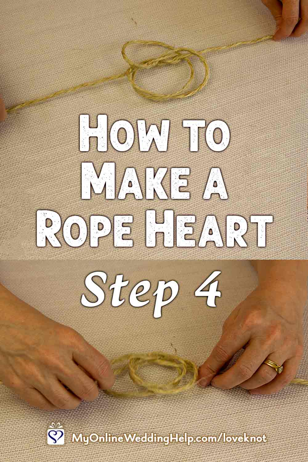 How to Make a Rope Heart in 5 Steps - My Online Wedding Help. Wedding ...