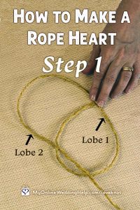 How to Make a Rope Heart in 5 Steps - My Online Wedding Help. Wedding ...