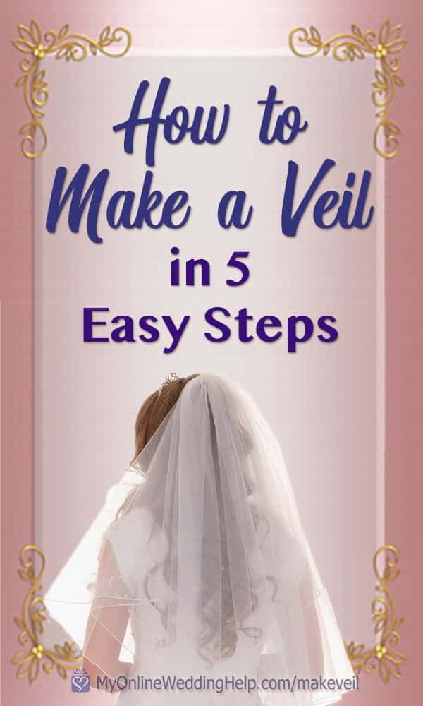 How to Make a Wedding Veil with Comb. 5 Easy Steps!