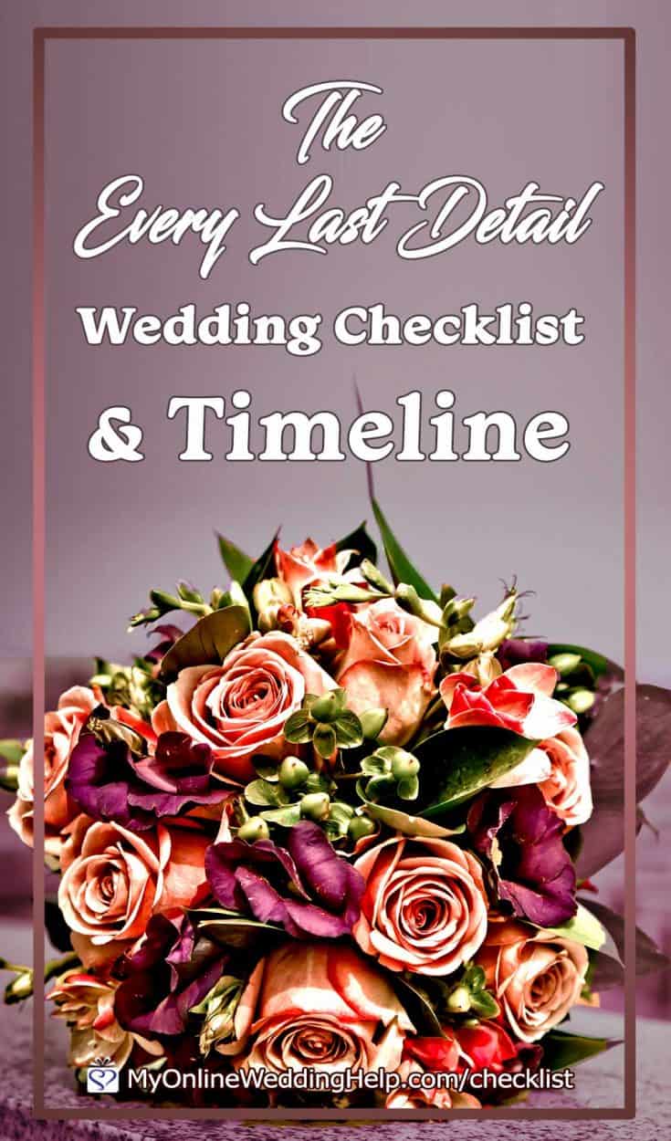 Your Complete Wedding Checklist. 10 Steps plus Timeline. - My Online ...