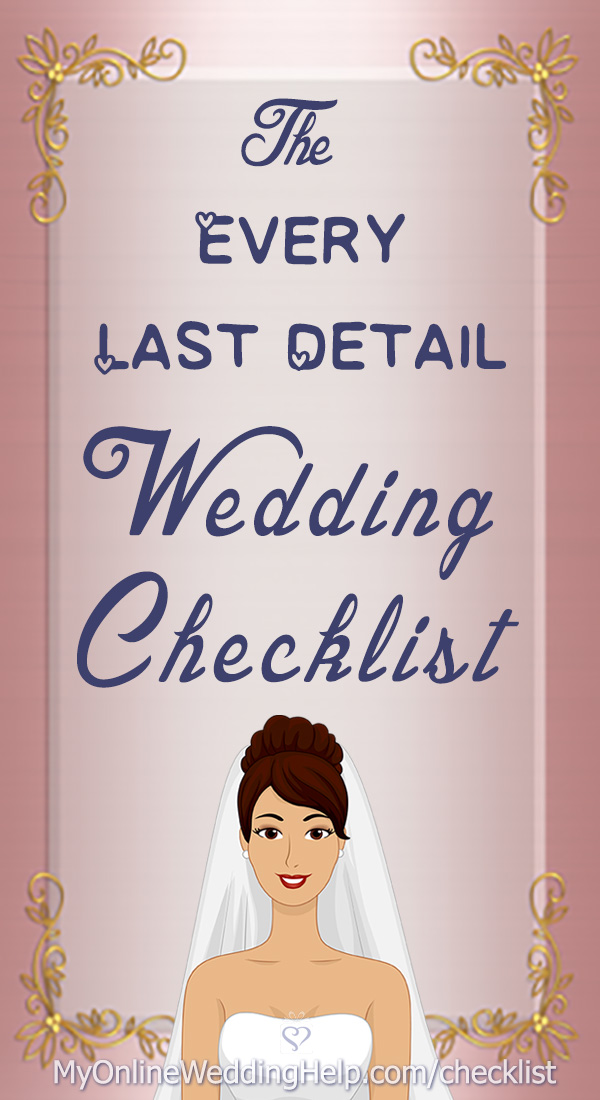 Your Complete Wedding Checklist. 10 Steps plus Timeline. - My Online ...