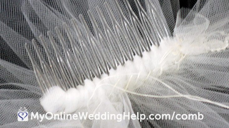 How to Make a Wedding Veil with Comb. 5 Easy Steps!